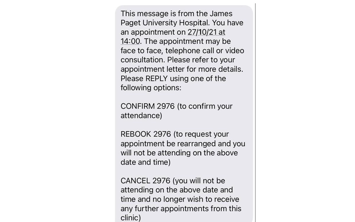 Patient Engagement Portal - How we may contact you | James Paget ...